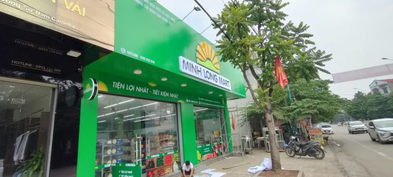 Thiết kế siêu thị mini 100m2